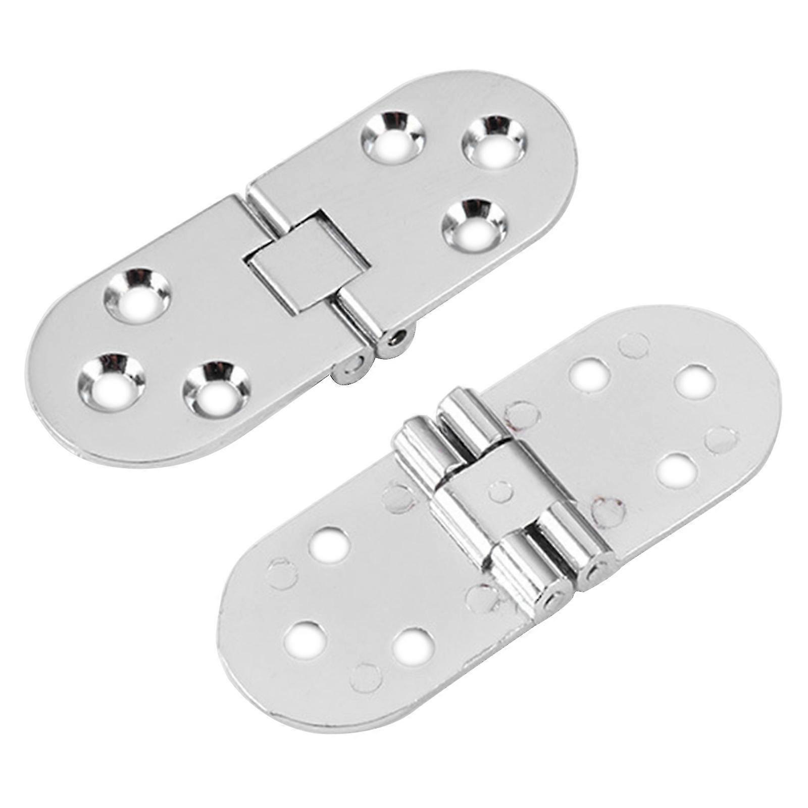 2x Cabinet Door Hinge Concealed Flap Hinge 180 Degree Folding Hinge ...