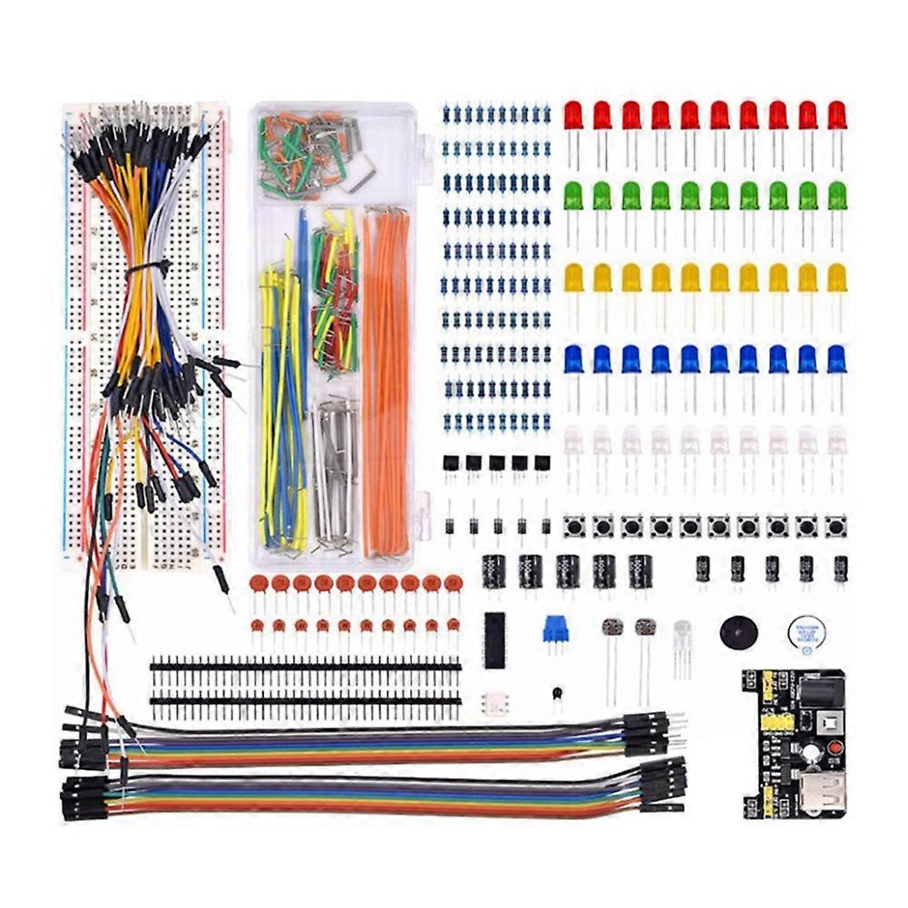 New Breadboard Set Electronics Component Starter DIY Kit with Plastic ...