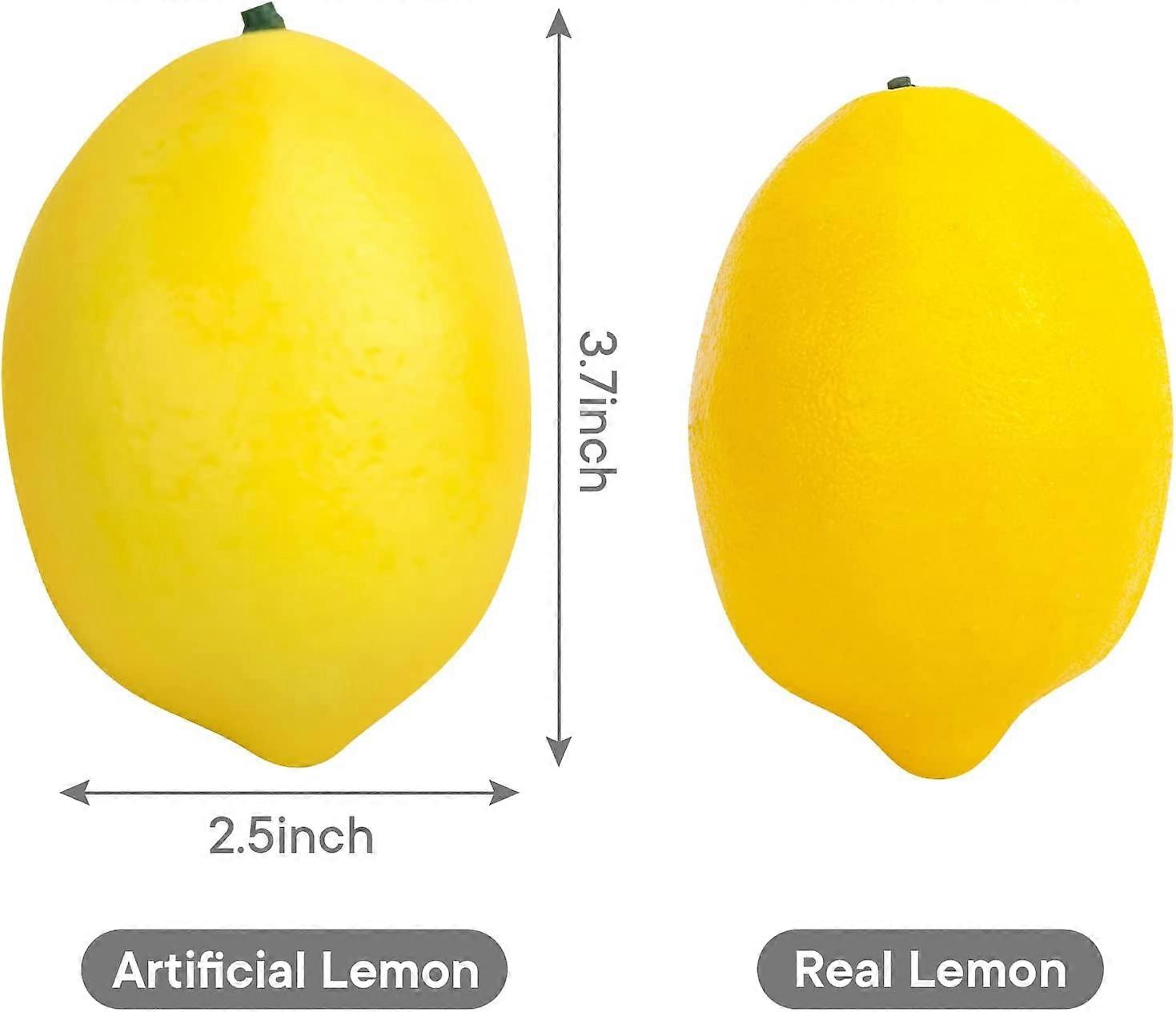 12 pieces Artificial Lemons, for Decoration Fake Fruit Bowl | Fruugo UK