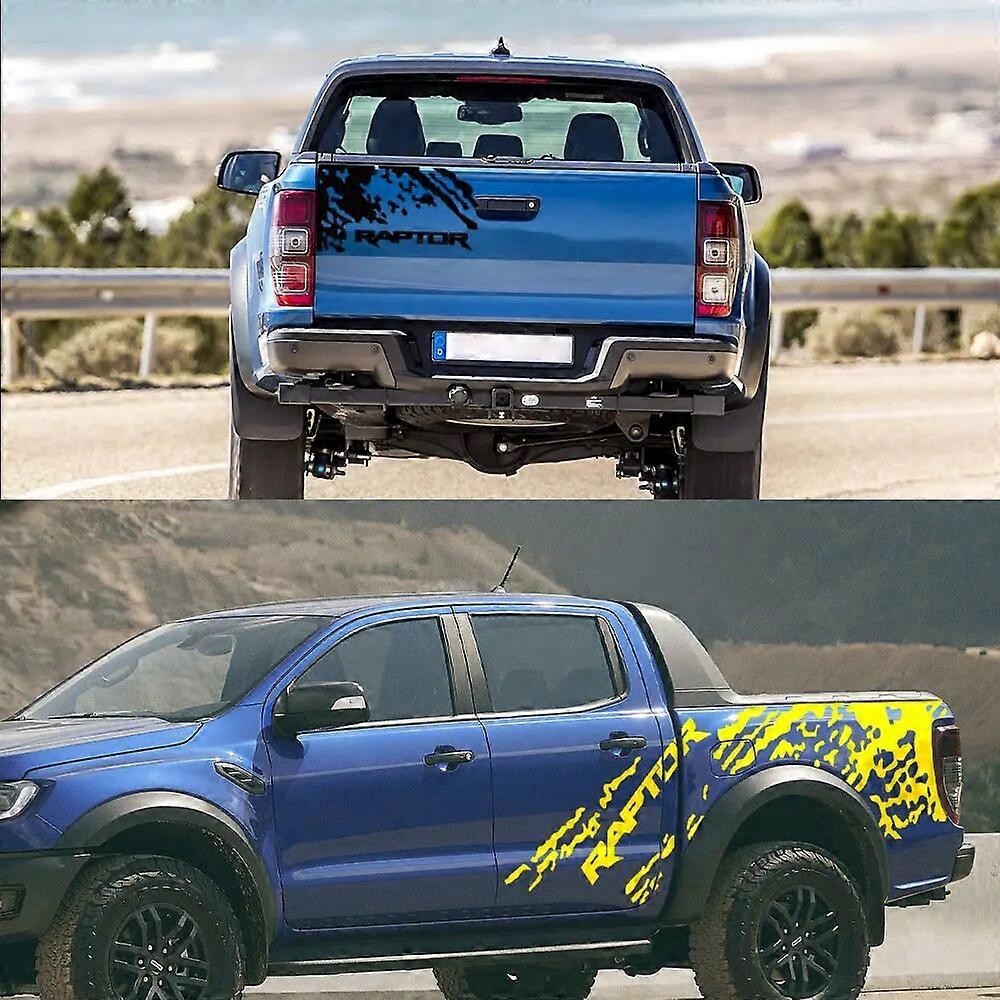 Pickup Stickers For Ford F150 Raptor Ranger Truck Graphic Splash Grunge ...