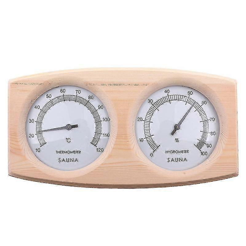 2 In 1 Sauna Room Wooden Thermometer Hygrometer Steam Temperature ...