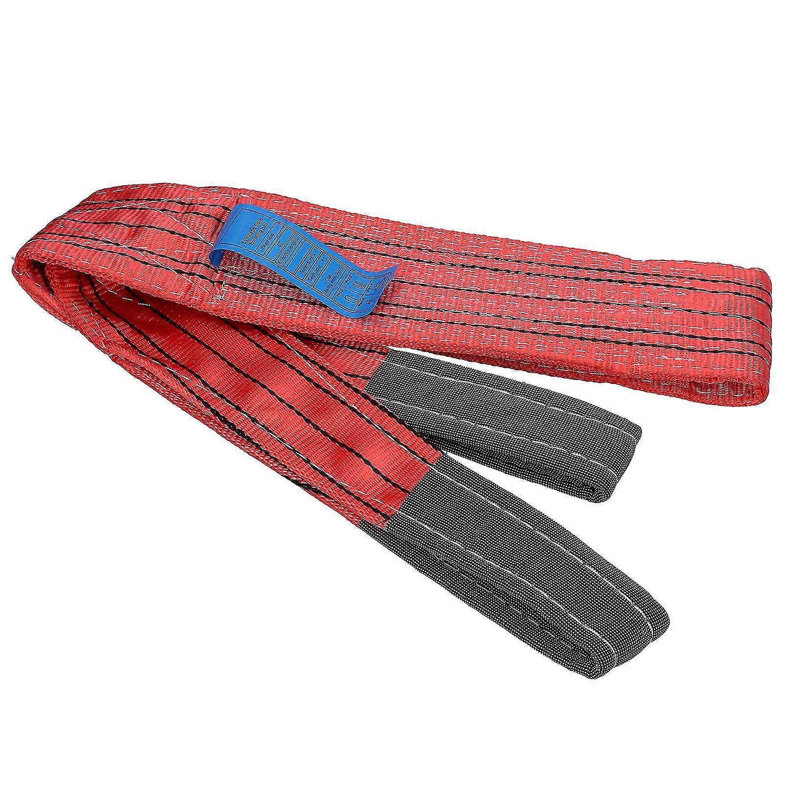5T Soft Hoist Lifting Sling Webbing - 4.72in Thickened Flat PES Strap ...