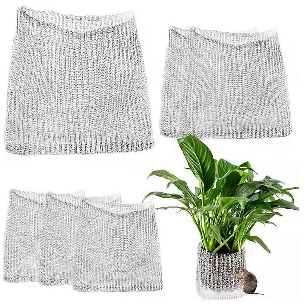 2PC Wire Knitted Stainless Steel Mesh Bag Plants Root Pouches Basket ...