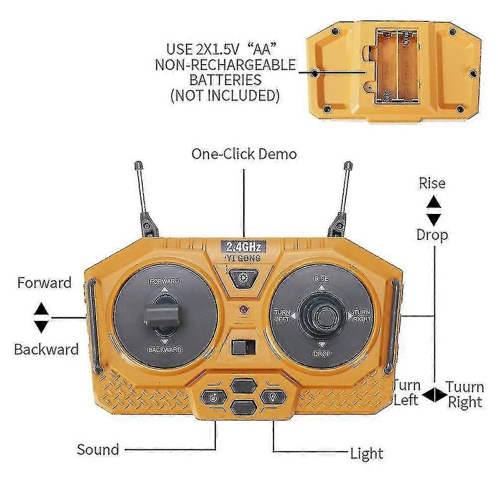 Rc Dozer Toy 1:24 Rc Truck Rc Excavator | Fruugo UK