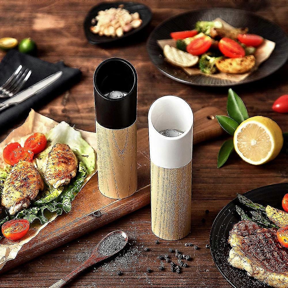 2 Piece Salt And Pepper Mill Set Tall Salt And Pepper Shakers | Fruugo UK