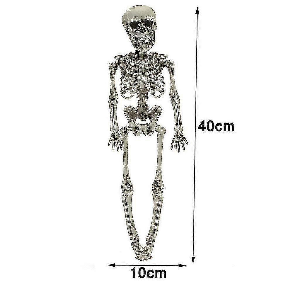 90cm Full Size Poseable Human Prop Skeleton Party Haunted House ...