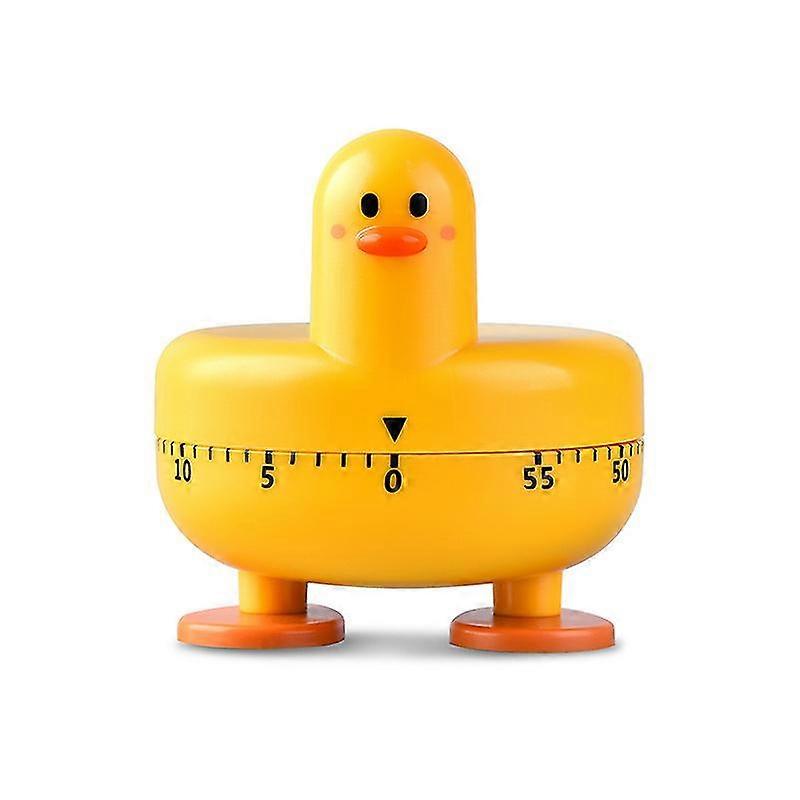 Kitchen Timer Eye-Catching Cartoon Shape Plastic Lovely Duck Mechanical ...