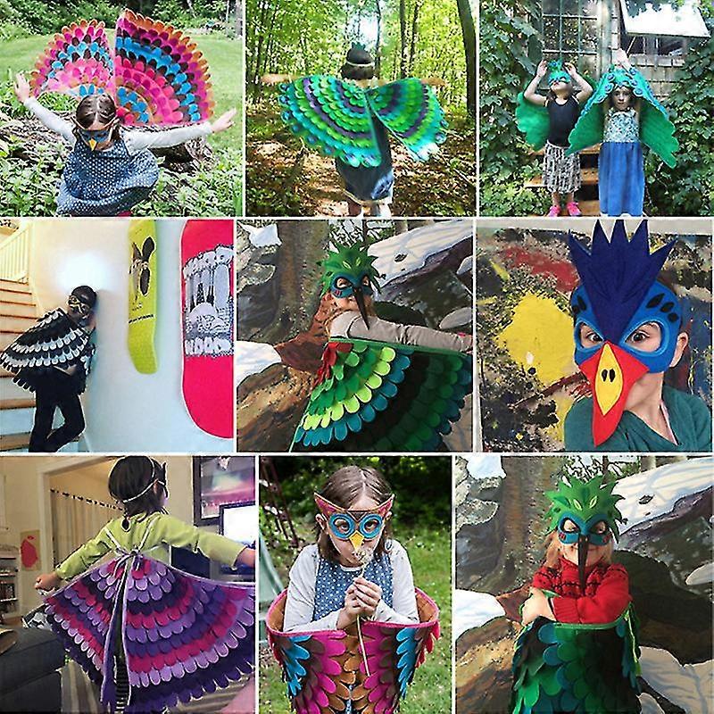 Birds Wing Costume Halloween Role Play Party Favors Festival Shawl Rave ...