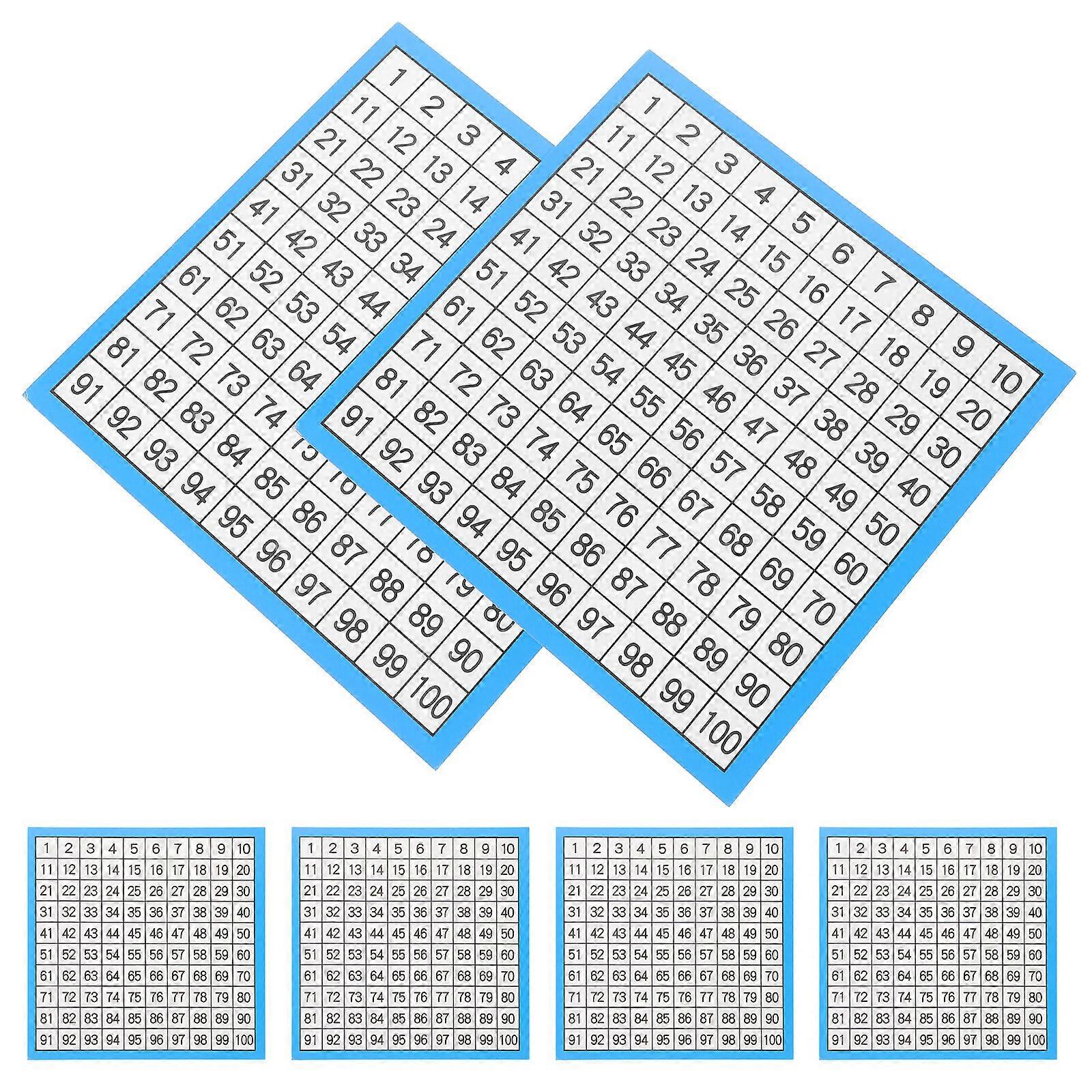 10 Sheets Number Charts Hundreds Chart Math Charts Math Tables Math ...