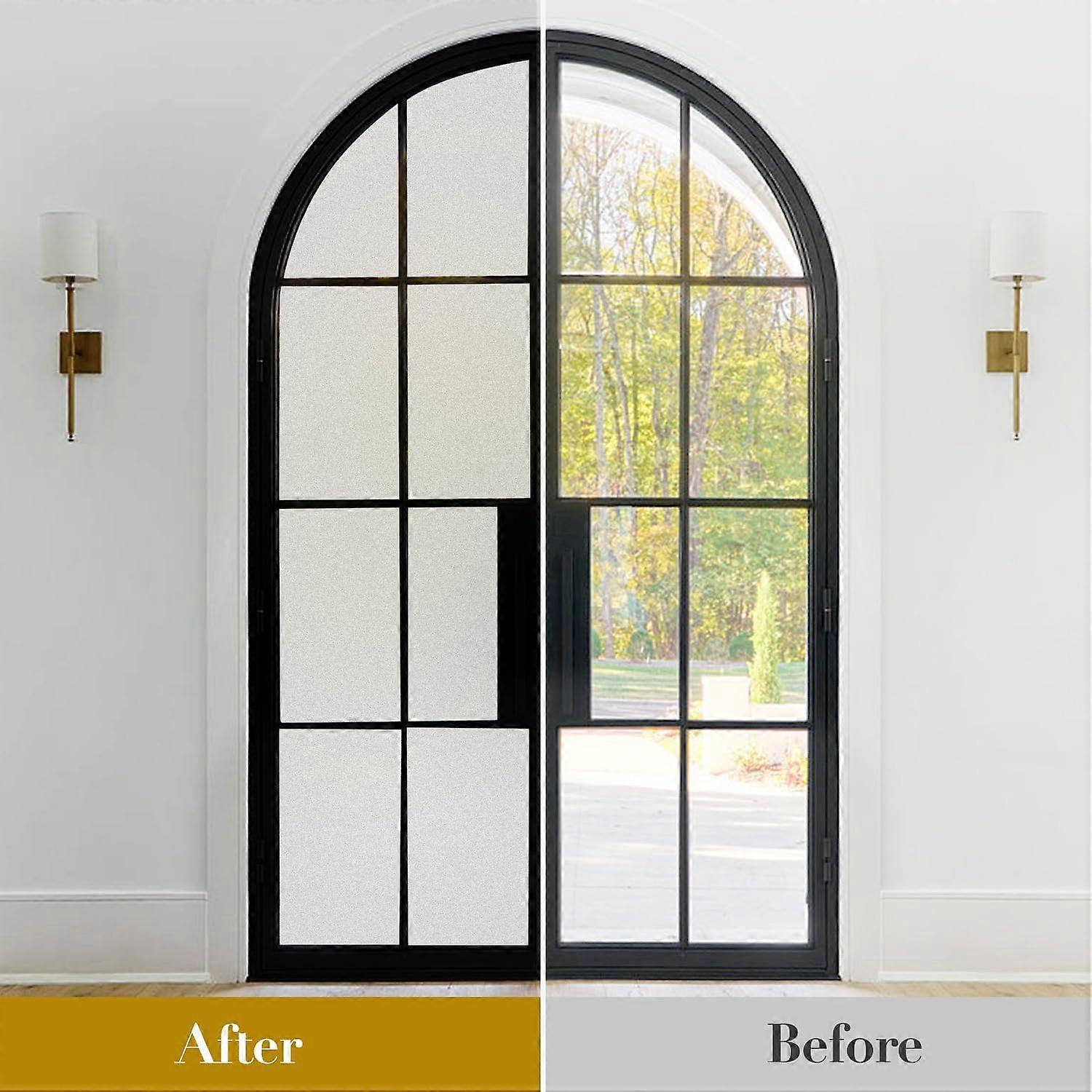 Insynsskydd fönster utan lim, fönsterfilm ogenomskinlig, frostad ...