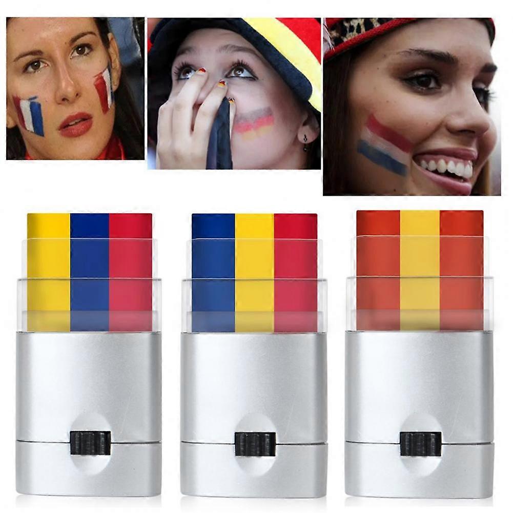 Flag face paint stick stripes football fan brush stick face and body ...
