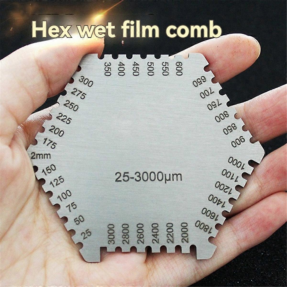 Stainless Steel Hexagonal Wet Film Comb Paint Coating Wet Film ...