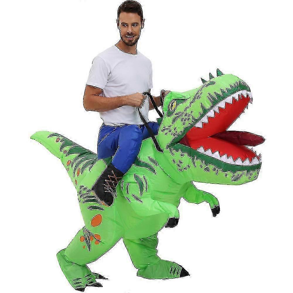 New T-Rex Dinosaur Cosplay Inflatable Costumes Suits Mascot Funny Party ...