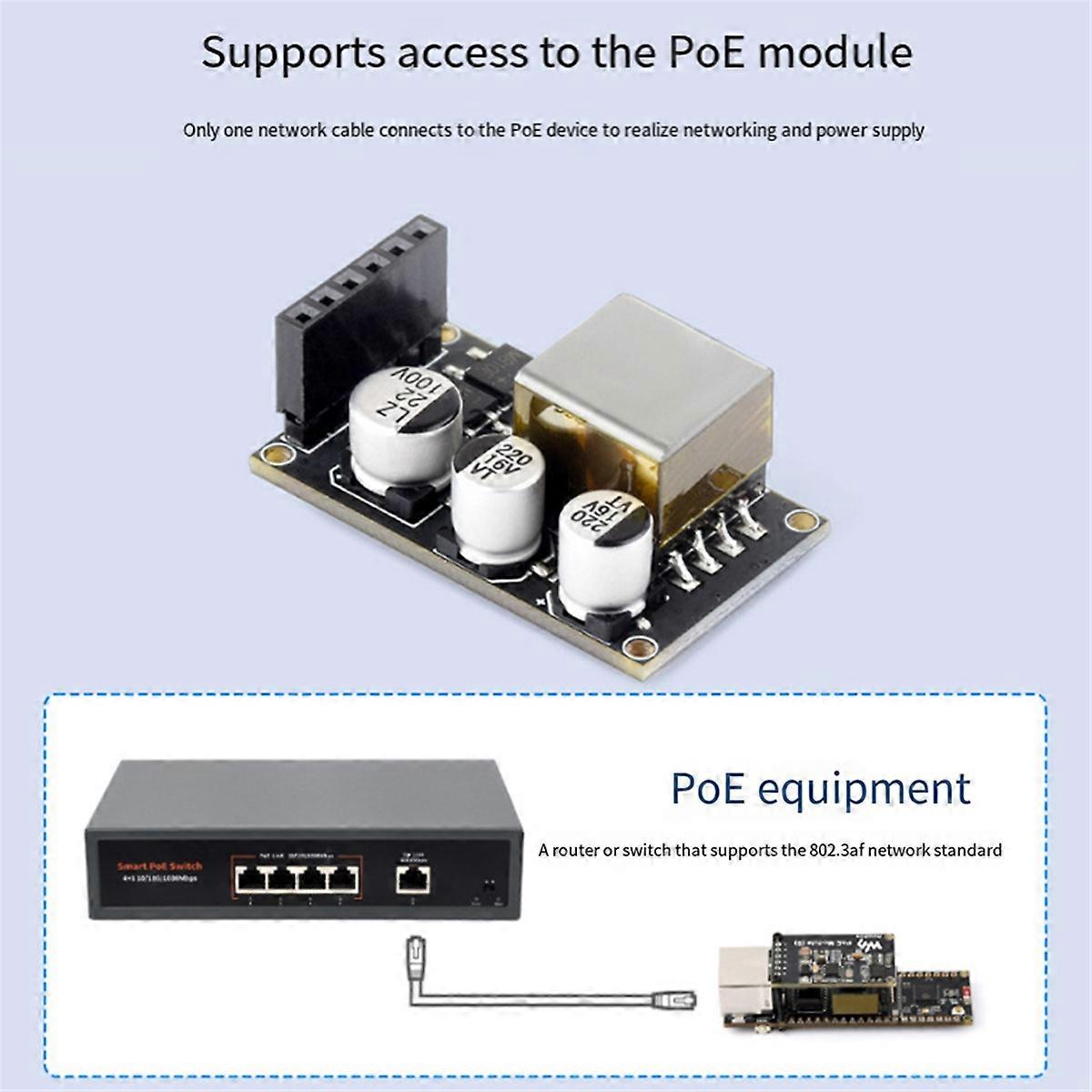 ESP32-S3 ETH Camera Development Board PoE RJ45 / OV2640 OV5640 Port / W5500 / Micro-SD for Size ...