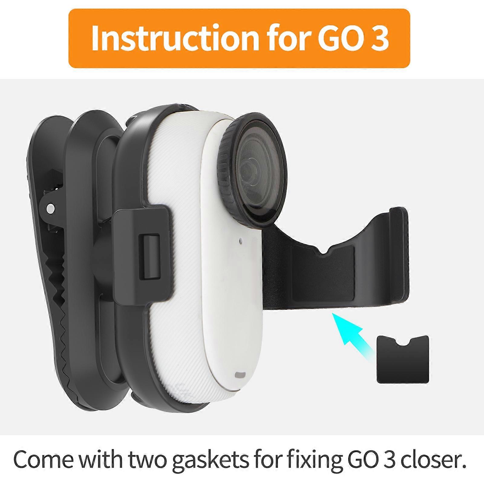 For Insta360 GO3 / GO 3S Sunnylife 360 Degree Rotation Backpack Clip ...