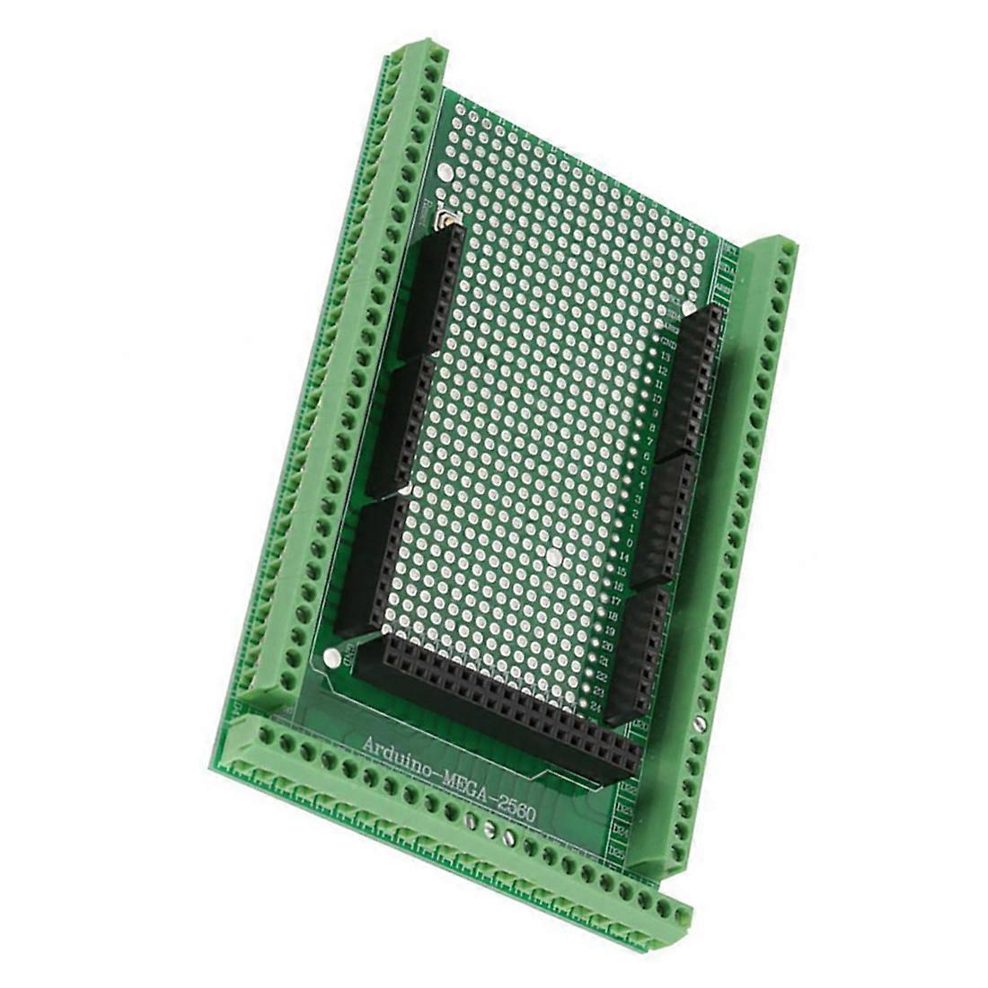 For Mega 2560 R3 Double-Side PCB Prototype Screw Terminal Block Shield ...