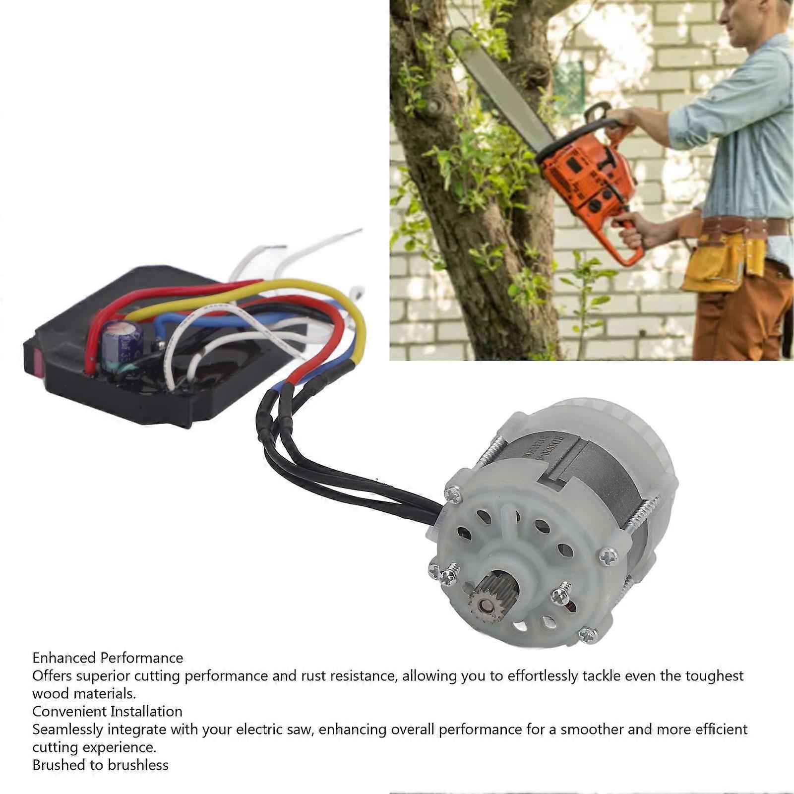 Mini Saw Motor 21V 14 Teeth High Power Electric Saw Brushless Motor for ...