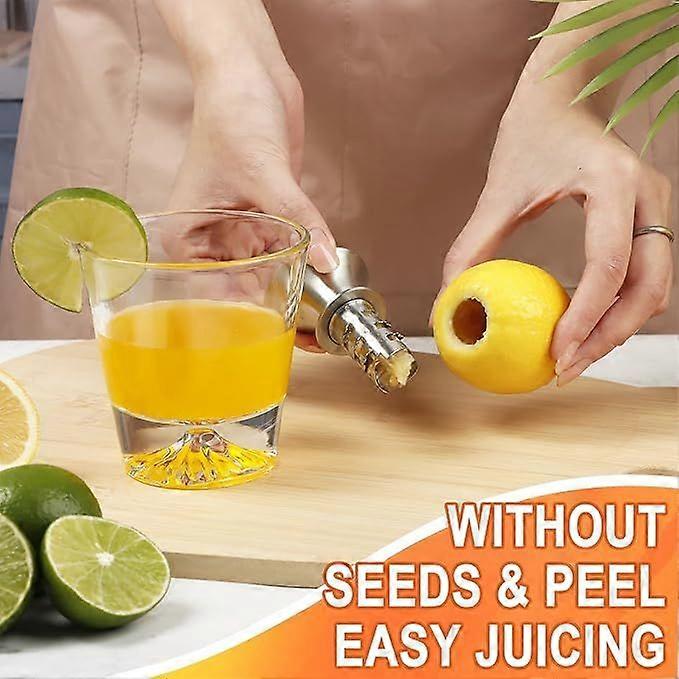 Stainless Steel Manual Lemon Juicer Squeezer, Easy Squeeze Small Hand ...