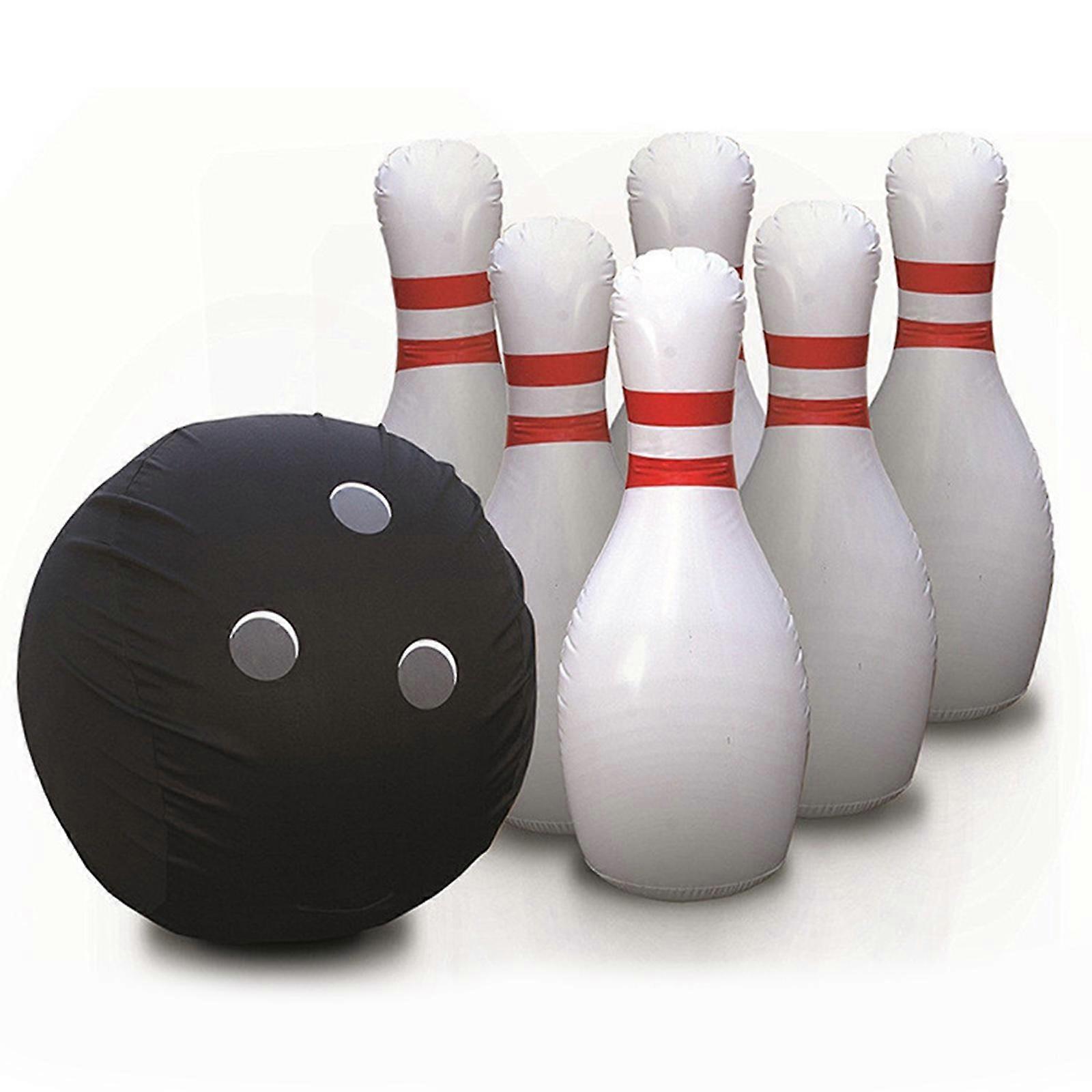 Set Giant Inflatable Bowling 6 Huge Pins 1 Bowling Ball for Family ...
