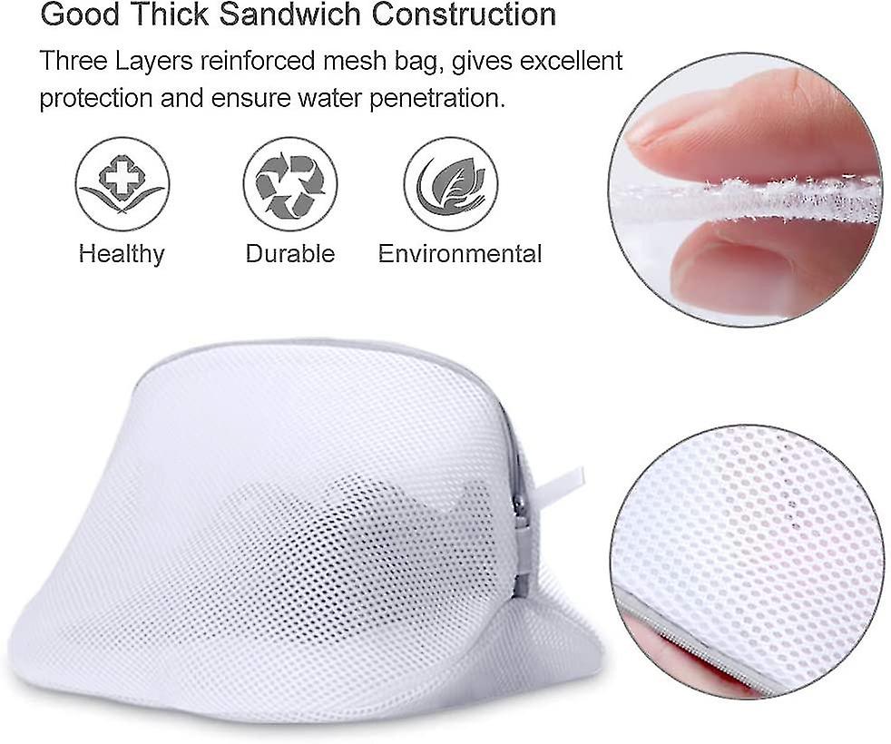 3 Laundry Nets For Shoes / Sneakers, Laundry Bag For Shoes With Zipper ...