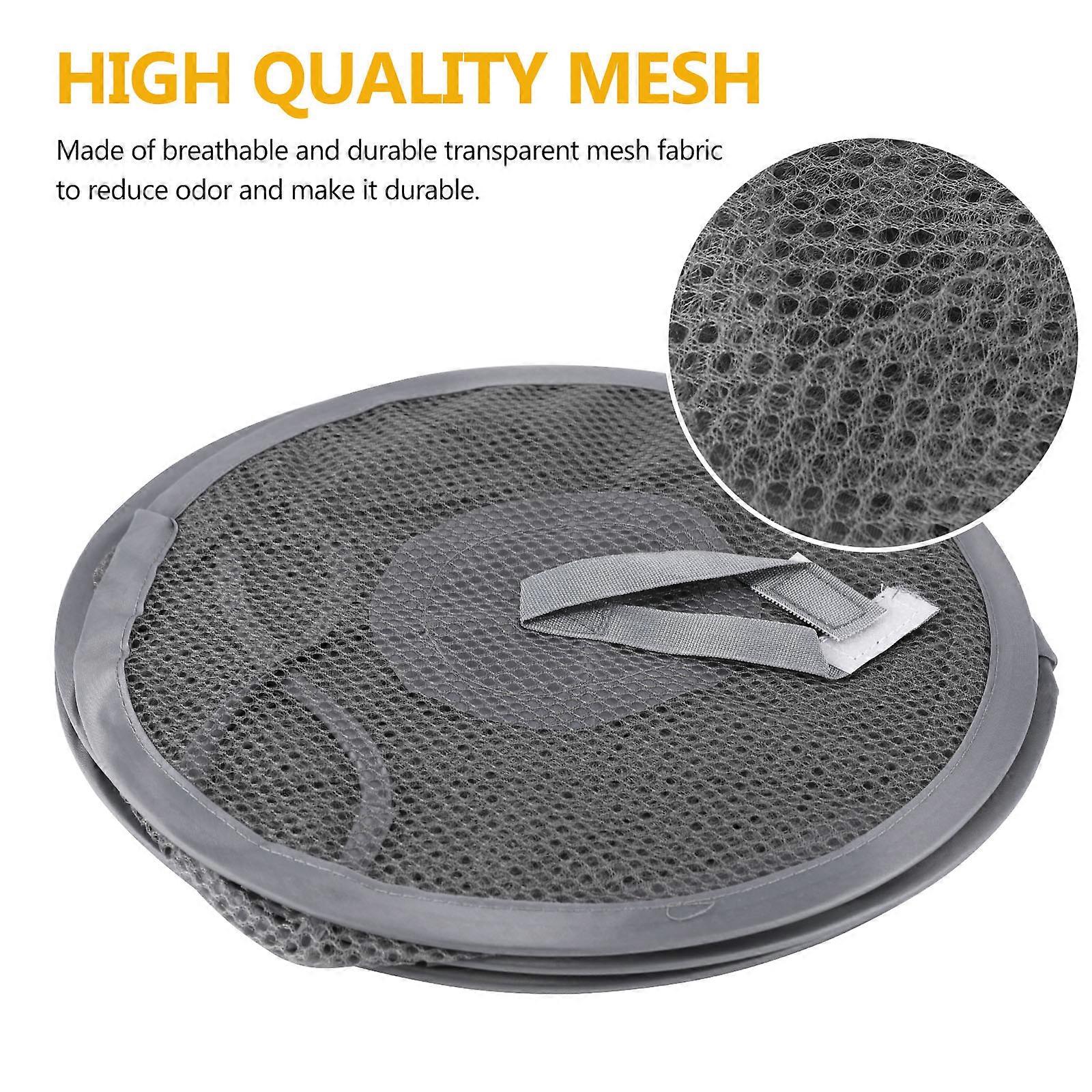 Foldable 4-Section Hanging Mesh Basket Gray 2pcs | Fruugo UK