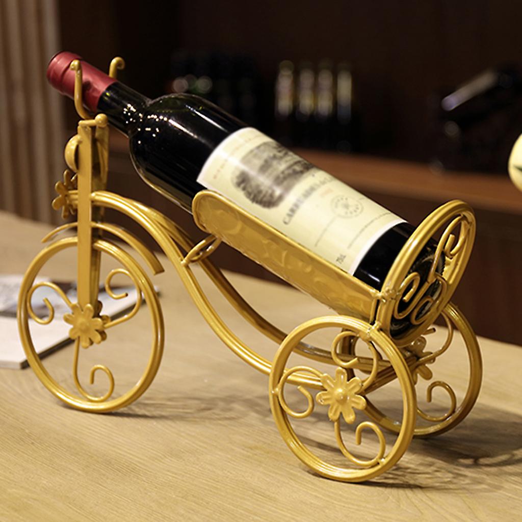 Vintage Bicycle Shaped Wine Holder Wrought Iron Tricycle Bike Wine ...