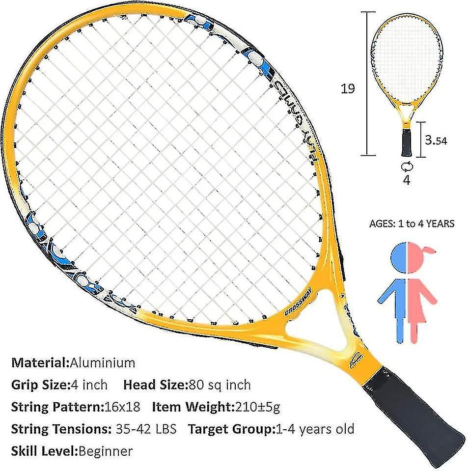 Junior Tennis Racquet Recreational Tennis Racket Pre-strung Head Light ...