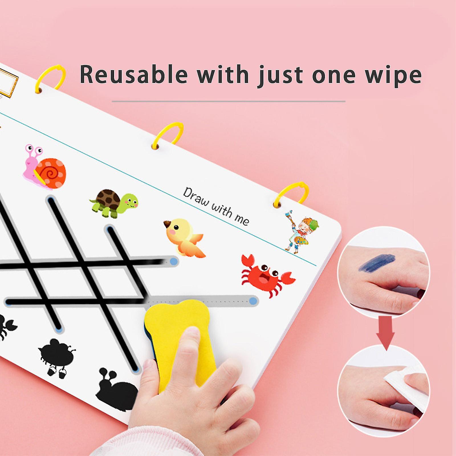 Pen Control Tracing Book,children Educational Stroke Line Match Game ...
