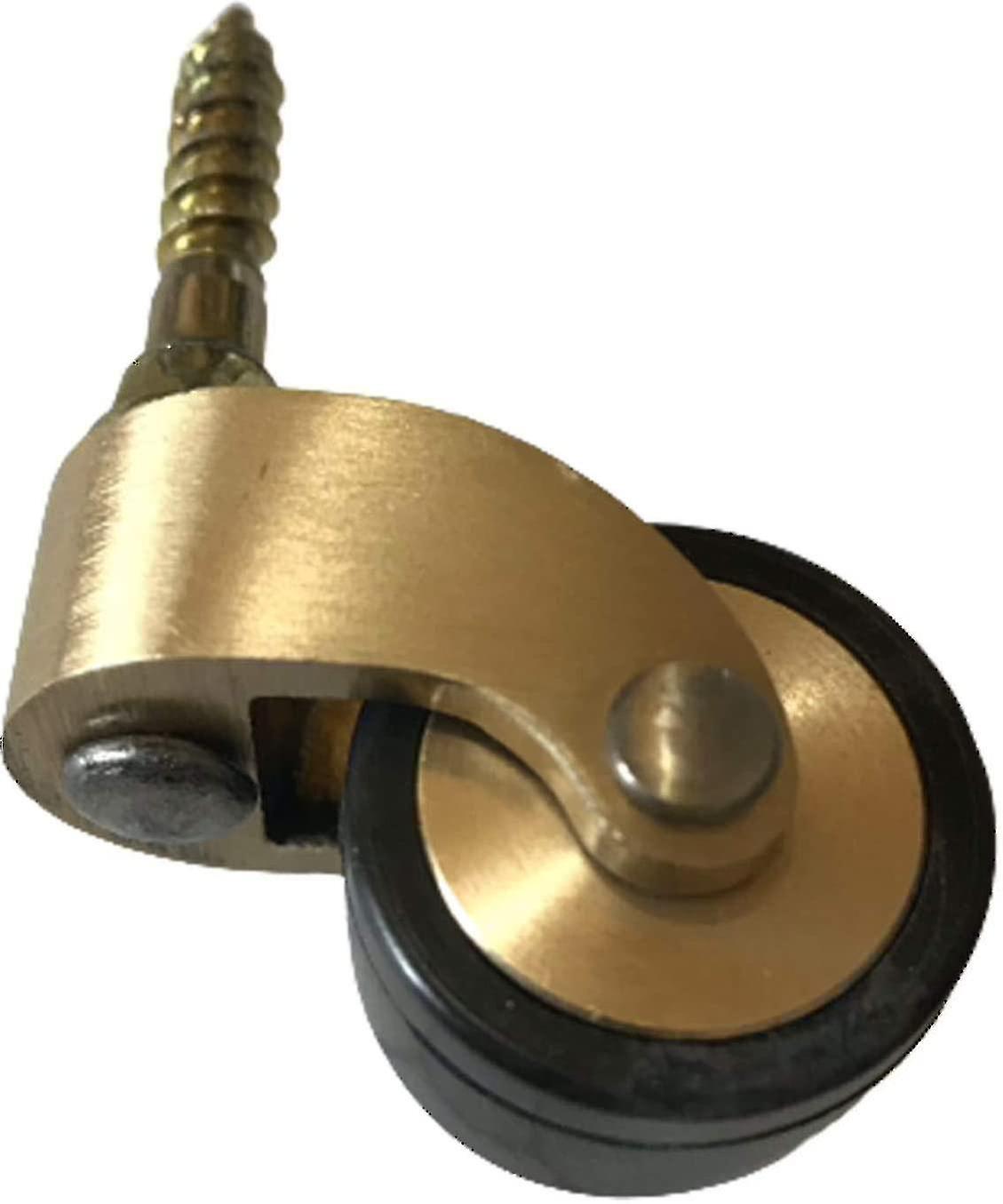 Solid Brass Furniture Casters, Old Style Rubber Swivel Wheels, Wheel ...