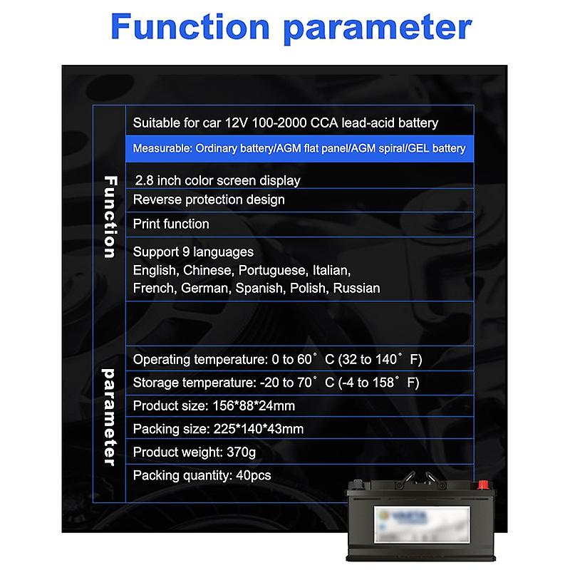 Car Battery Detector,12v Battery Detection ,battery Diagnostic ...
