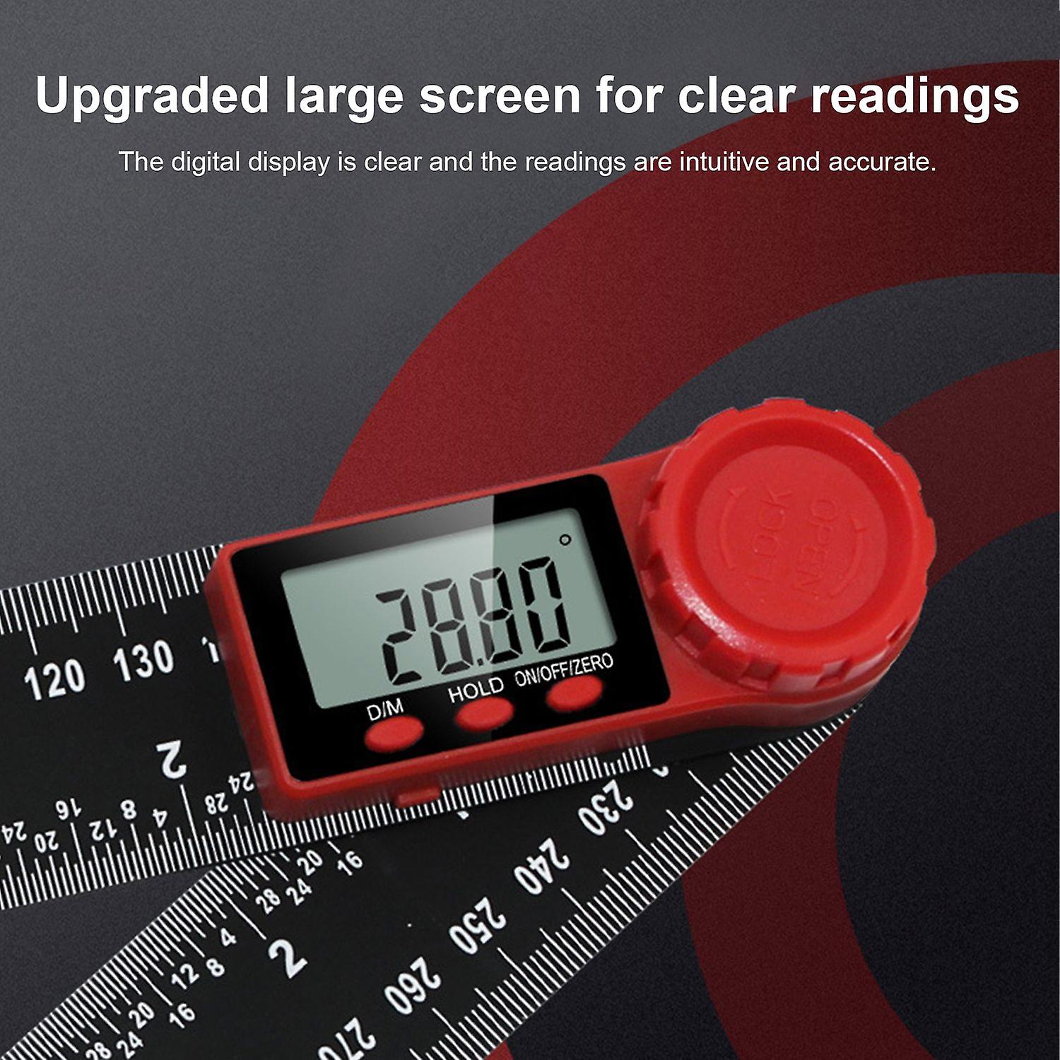 Digital Angle Finder Protractor (8 In / 200 mm) Measuring Ruler w/ LCD Display | Fruugo PL