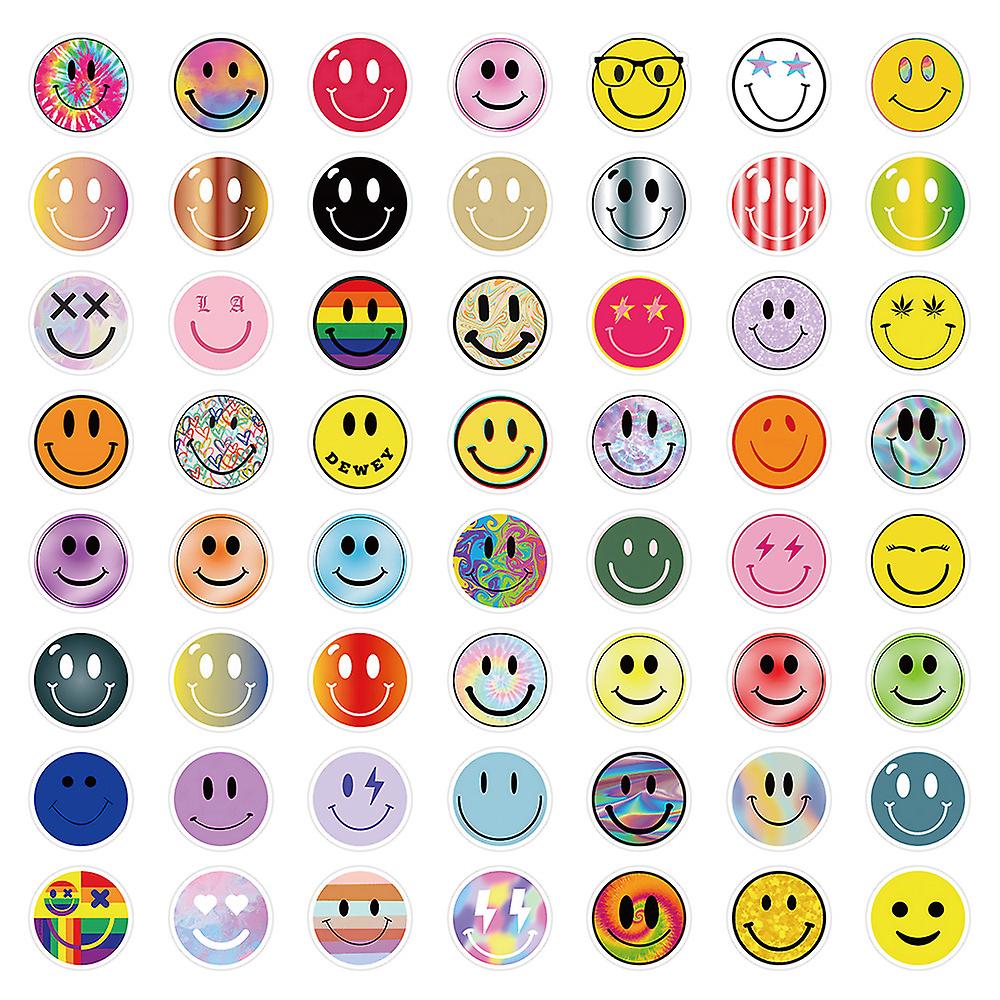 50 Sweet Smiley Stickers Positive Happy Symbols Waterproof Vinyl ...