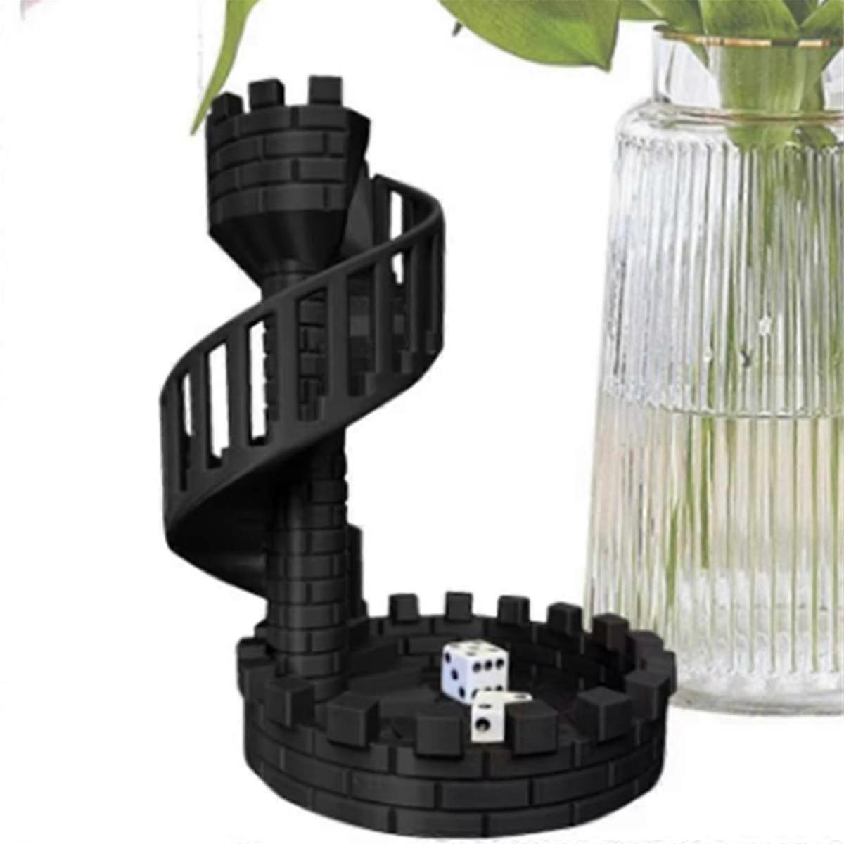 Dice Castle Tower Dice Tower Castle Stairs for Desktop Tower Ornaments ...