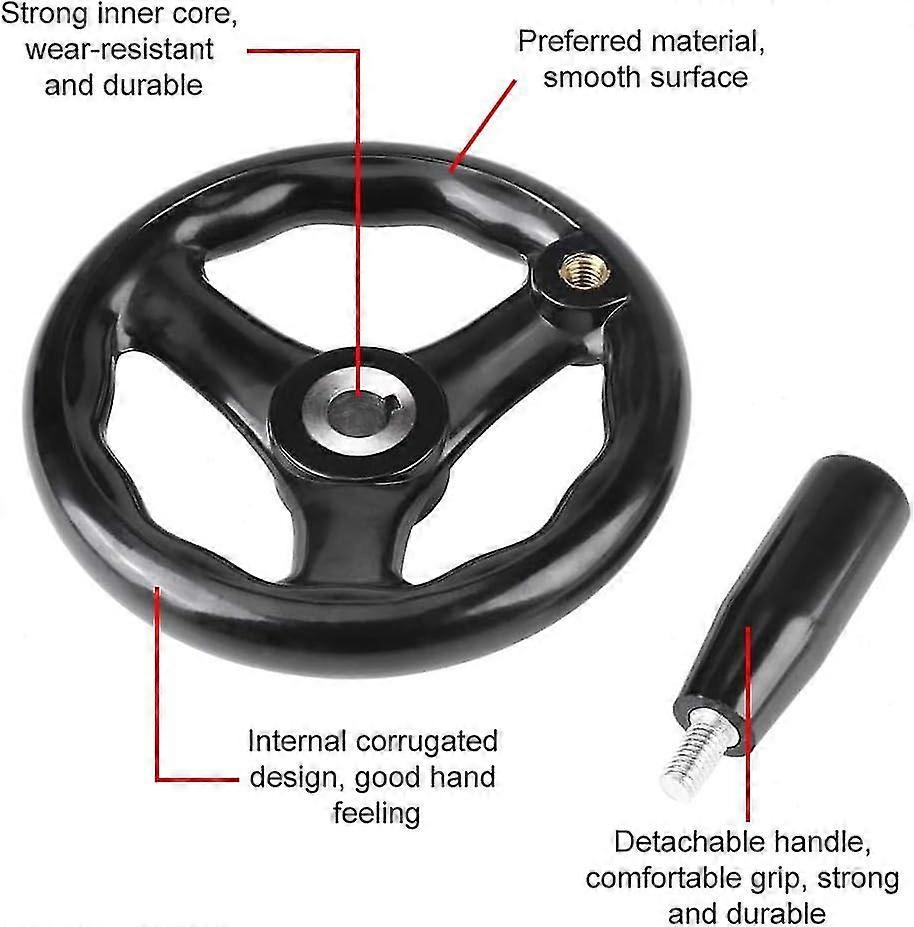 Hand Wheel,crank Hand Wheel,hand Wheel For Milling Machine,3 Spokes ...