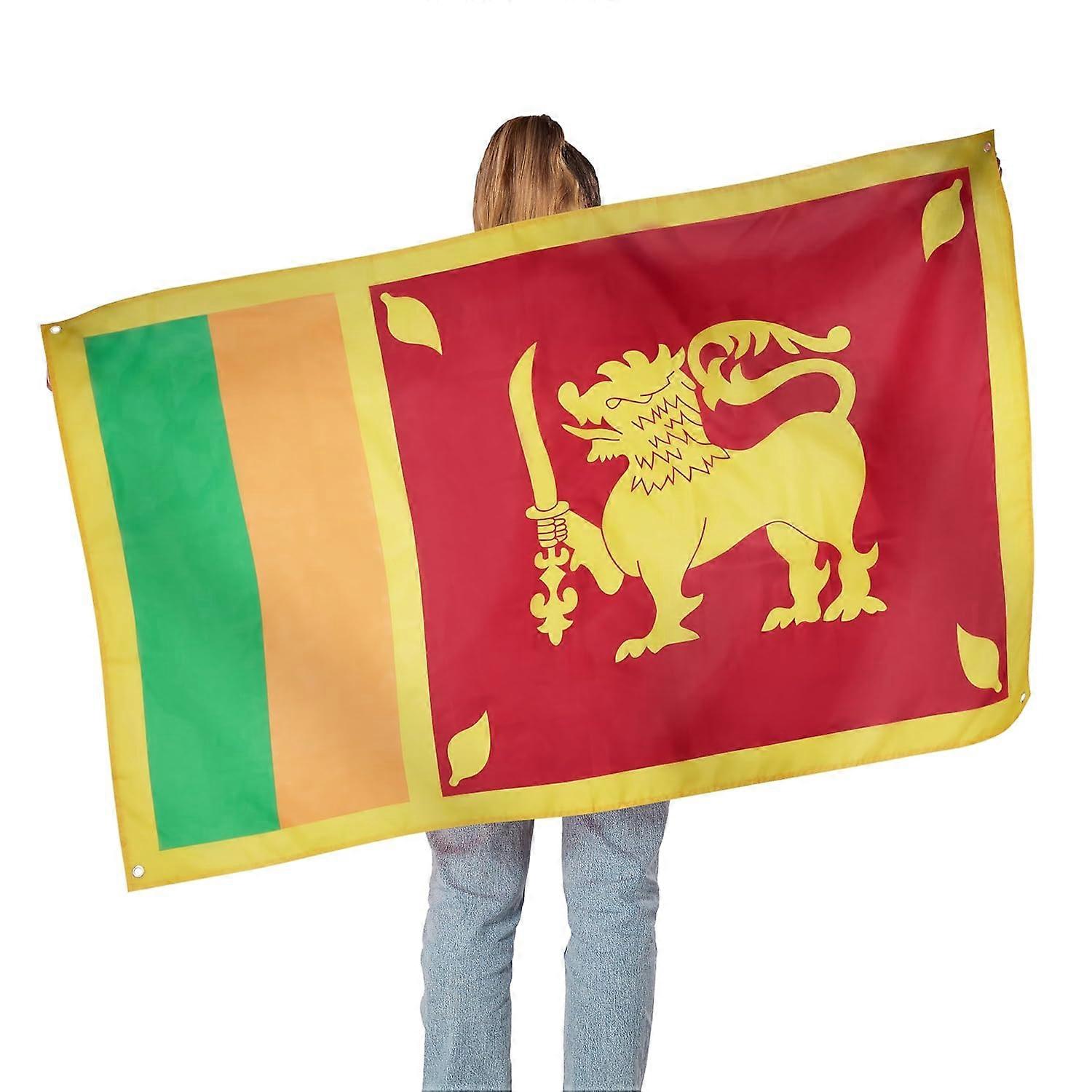 Sri Lanka Flag,Eyelet in Every Corner, Sri Lankan flag, Sinha Flag ...