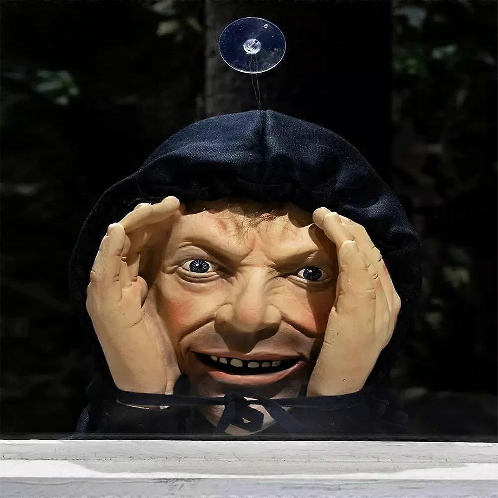 Scary Peeper Freak Halloween Decoration Clown Indoor and Outdoor Window ...