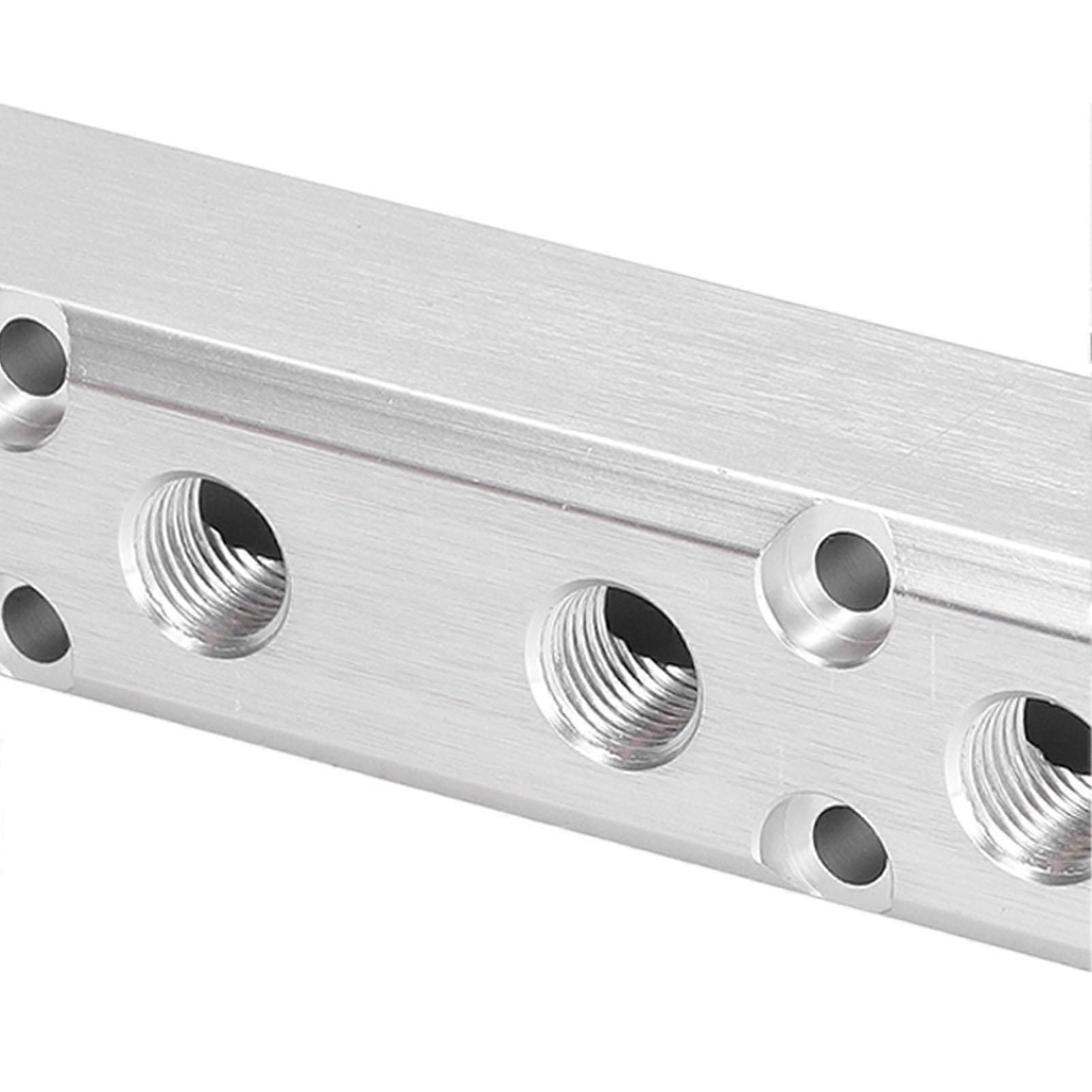 Pneumatic Manifold Air Distribution Block Connector Splitter G1/2 Input ...