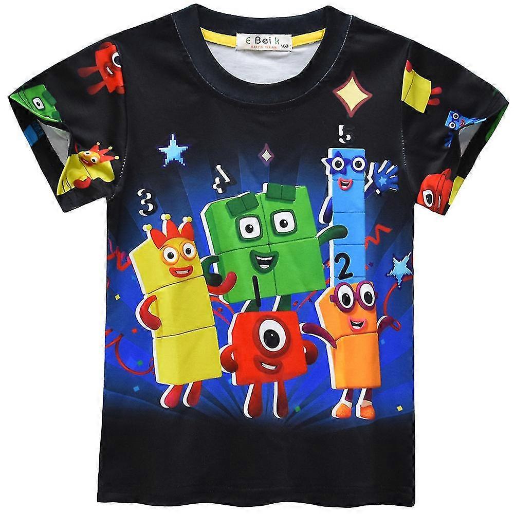 Numberblocks Boys Girls Pyjamas Set Cartoon 3d Printing Pajamas T-shirt ...