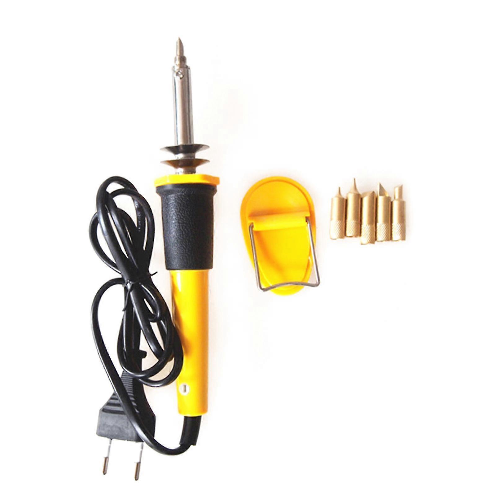 Diy Leather Pyrography Pen Set 7 Pcs Electric Wood Carving Pen With 5 ...