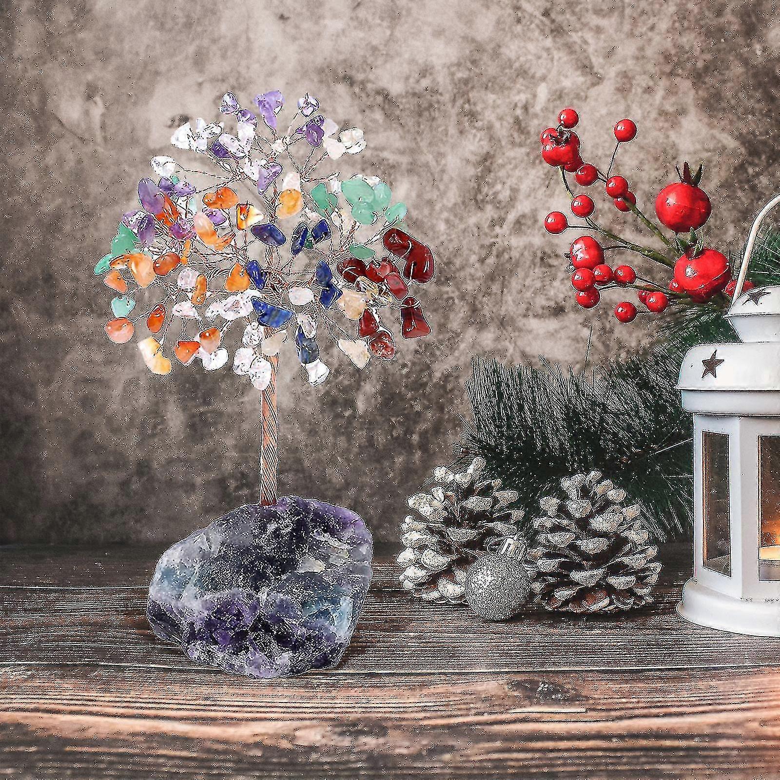 Natural Crystal Tree,healing Crystals Gemstones Feng Shui Tree Natural ...