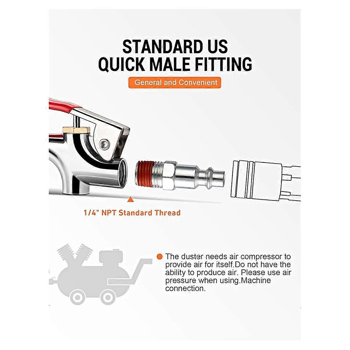 20 Piece Air Tool Kit, Air Compressor Kit,Air Tools with 1/4 Inch NPT ...