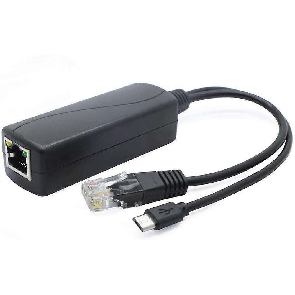4-Pack 5V PoE Splitter, 48V to 5V 2.4A Adapter with Micro-USB Plug, for IP Camera,Tablets,for ...