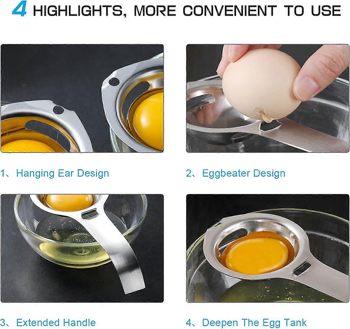 Egg Yolk Separator, Stainless Steel Egg Separator, Egg Yolk White ...