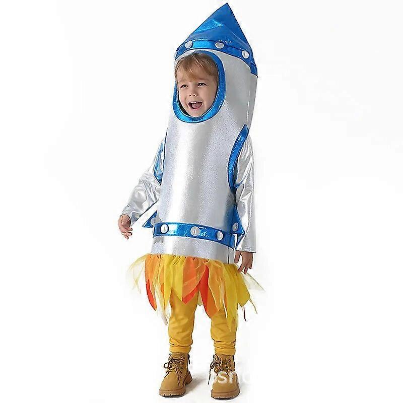 Unisex Kids Children Boys Girls Rocket Rocketship Costume Spaceship ...