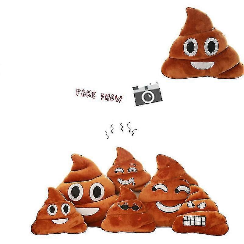 35cm Emoji Poo Shape Emoticon Pillow Stuffed Plush Soft Toy-laughing ...