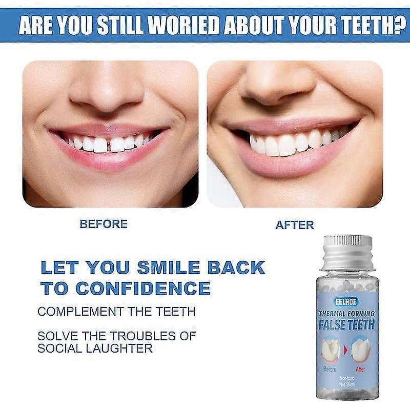 Denture Adhesive Glue Resin for Temporary False Teeth Repair - 30-50g ...