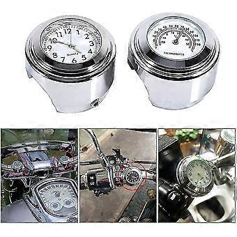 Motorcycle Handlebar Watch, 7/8 "waterproof Motorcycle Handlebar Mount ...