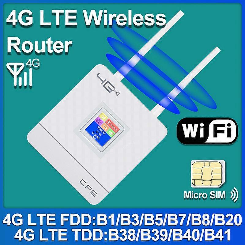 4G LTE CPE Wifi Router CAT4 150Mbps Wireless Router Unlocked 4G LTE SIM ...