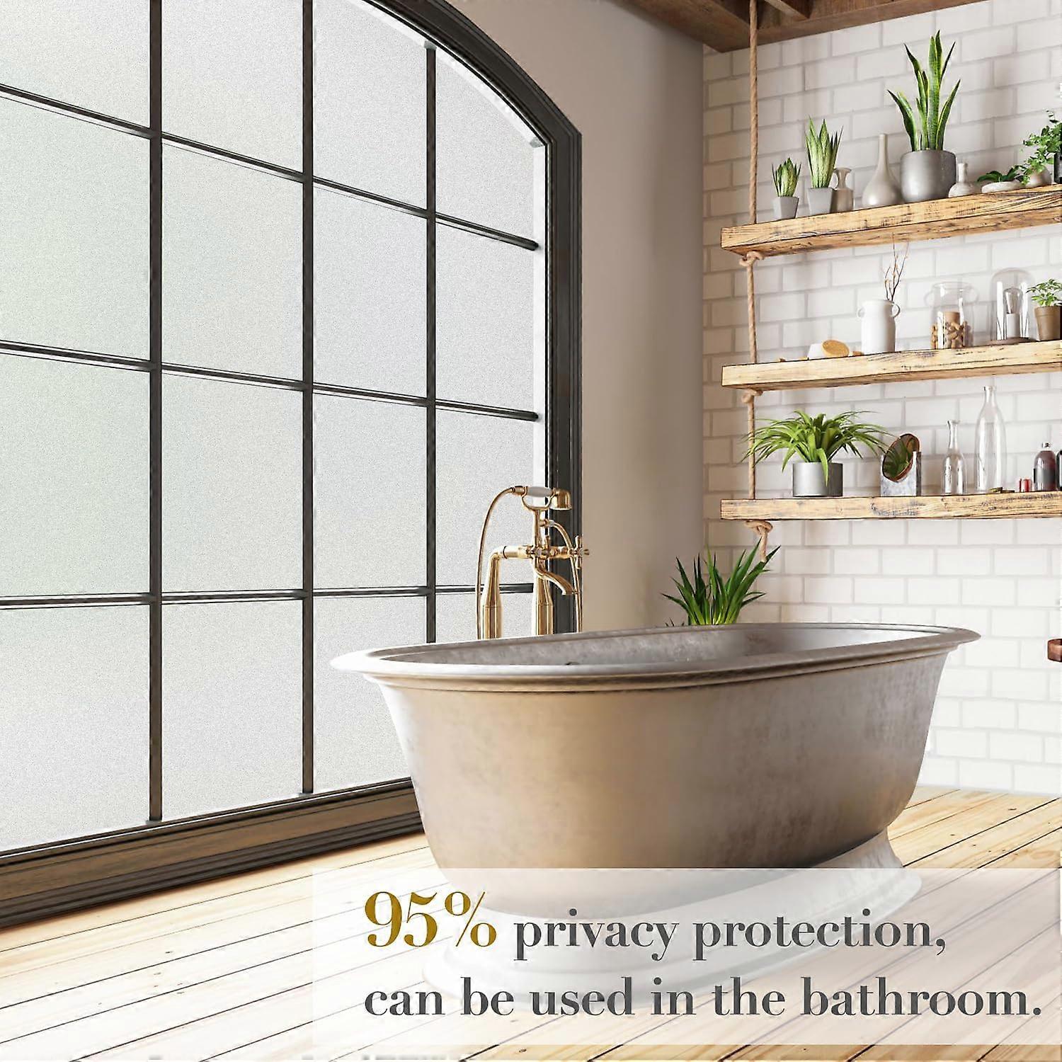 Insynsskydd fönster utan lim, fönsterfilm ogenomskinlig, frostad ...