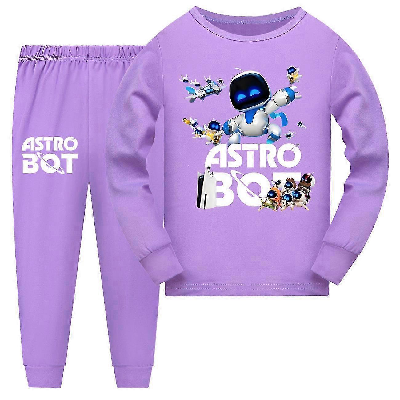 Astro Bot Pajamas Cute Cartoon Game Character Print Long Sleeve Men's ...